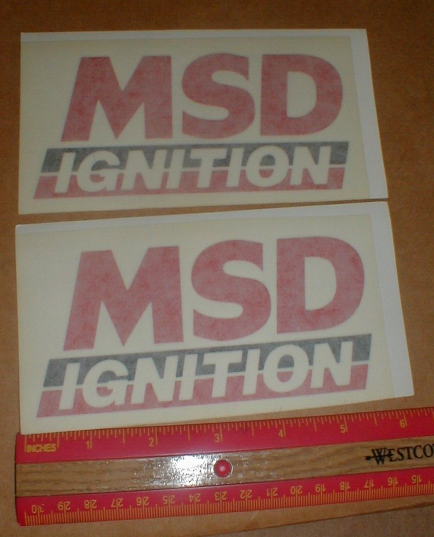 MSD Ignition original die-cut contingency 5 1/2" Nascar racing decal ...