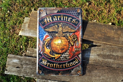 United States Marine Corps Brotherhood Tin Metal Sign - USMC - Semper ...