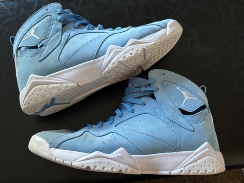 NIKE AIR JORDAN RETRO 7 PANTONE TARHEEL BLUE SIZE 12 EXCELLENT! 340775 ...