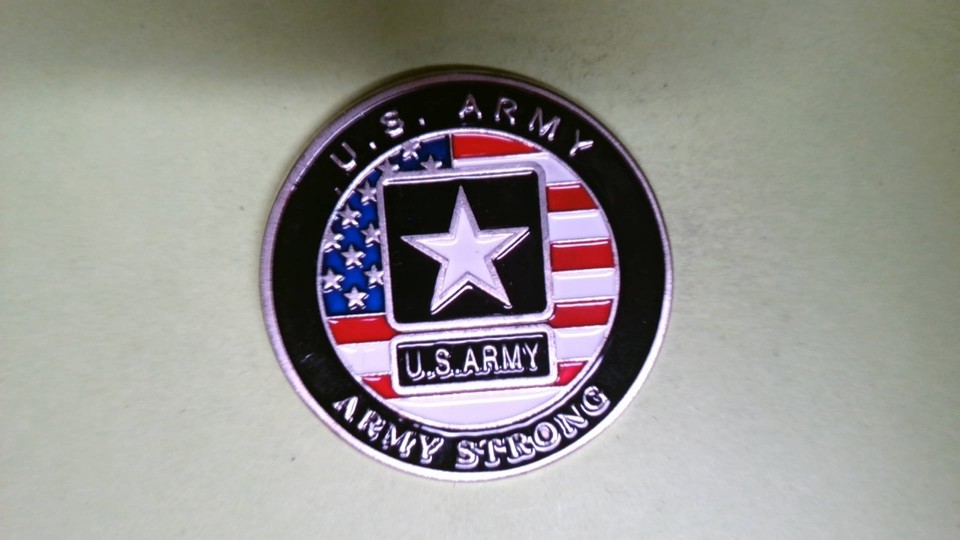 CHALLENGE COIN OLDER U.S. ARMY STRONG 1ST INFANTRY DIVISION THE BIG RED ...
