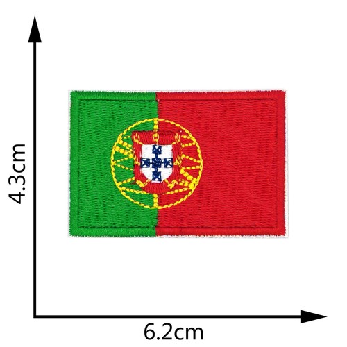 Portuguese Flag Patch Embroidered Iron-On Portugal European Decal Free Shipping! | eBay