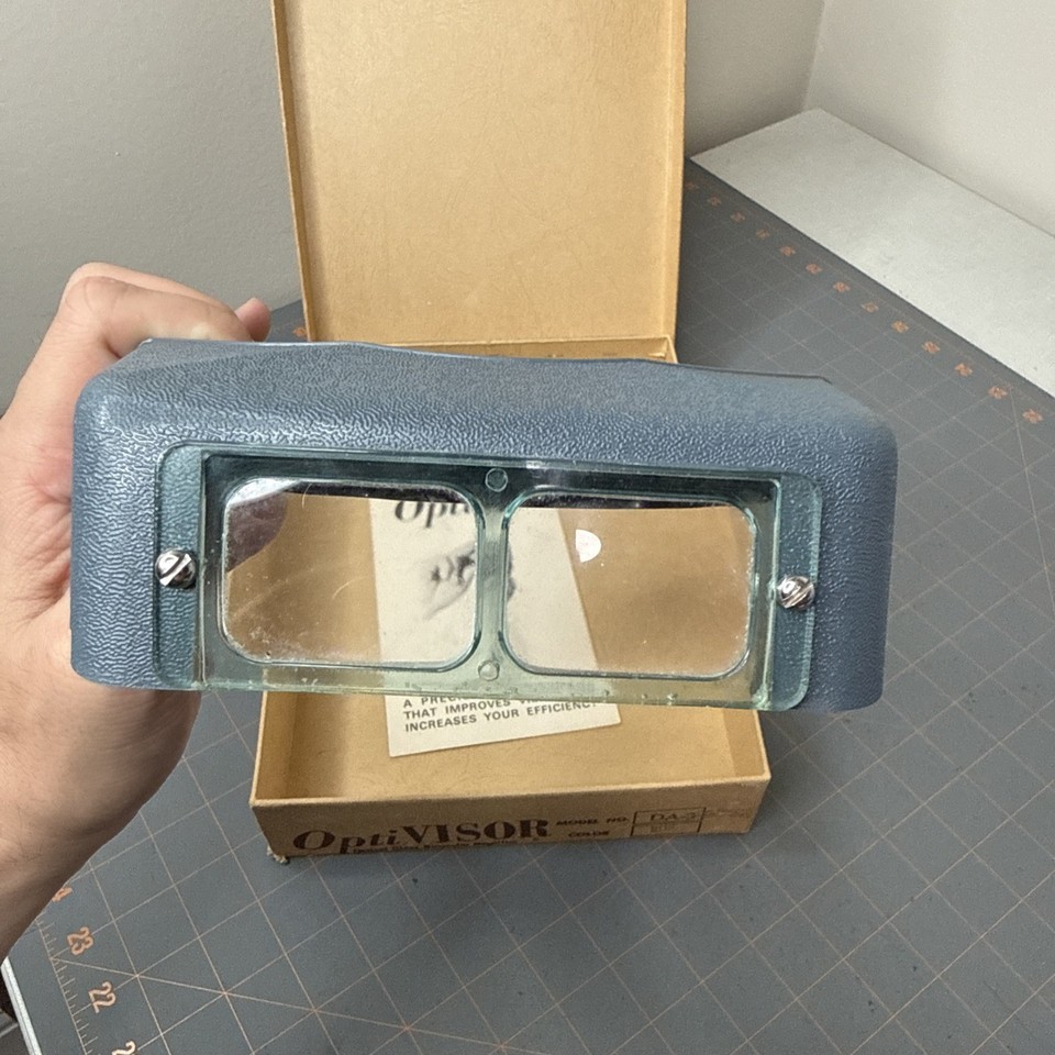 Vintage OptiVISOR DA-3 Blue Headband Magnifier by Donegan Optical ...