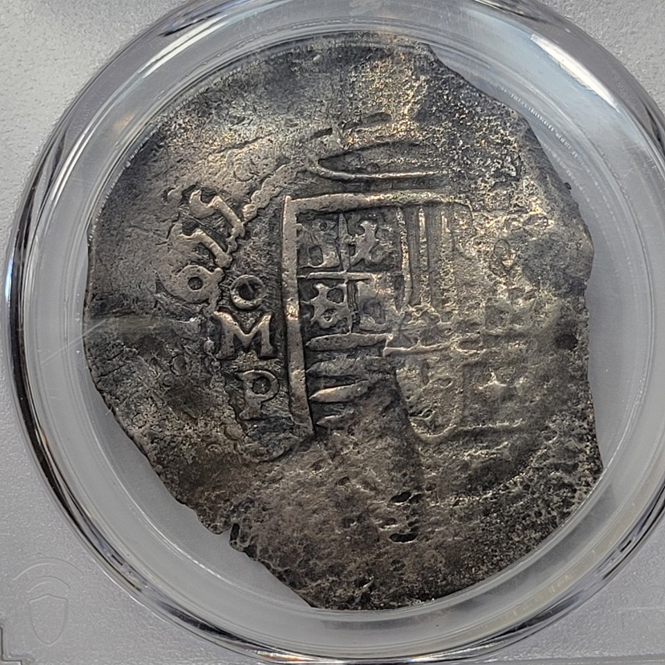 1655 FULL DATE Mexico Cob 8 Reales PCGS VF Shipwreck Effect Amazing *M153 | eBay
