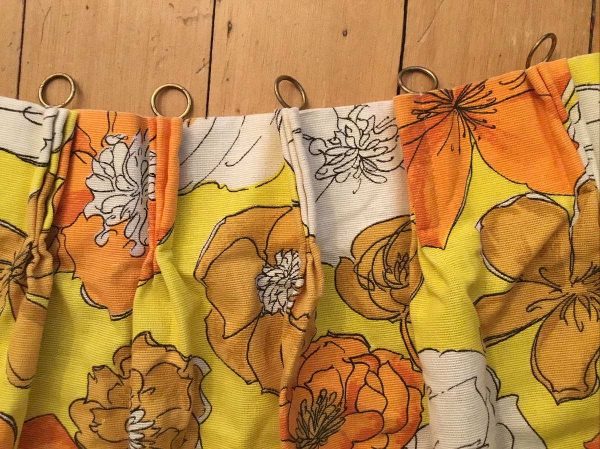 Orange Patterned Curtains Bergen Burnt Orange Curtains By Fryetts