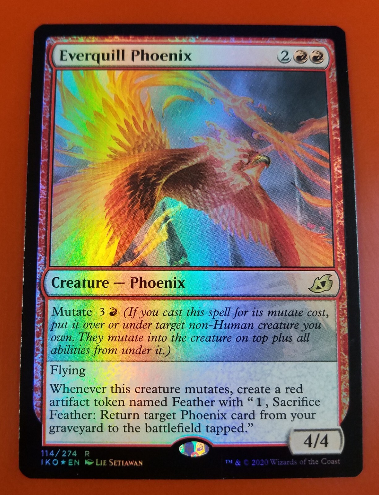 1x Everquill Phoenix | FOIL | Ikoria Lair of Behemoths | MTG Magic ...