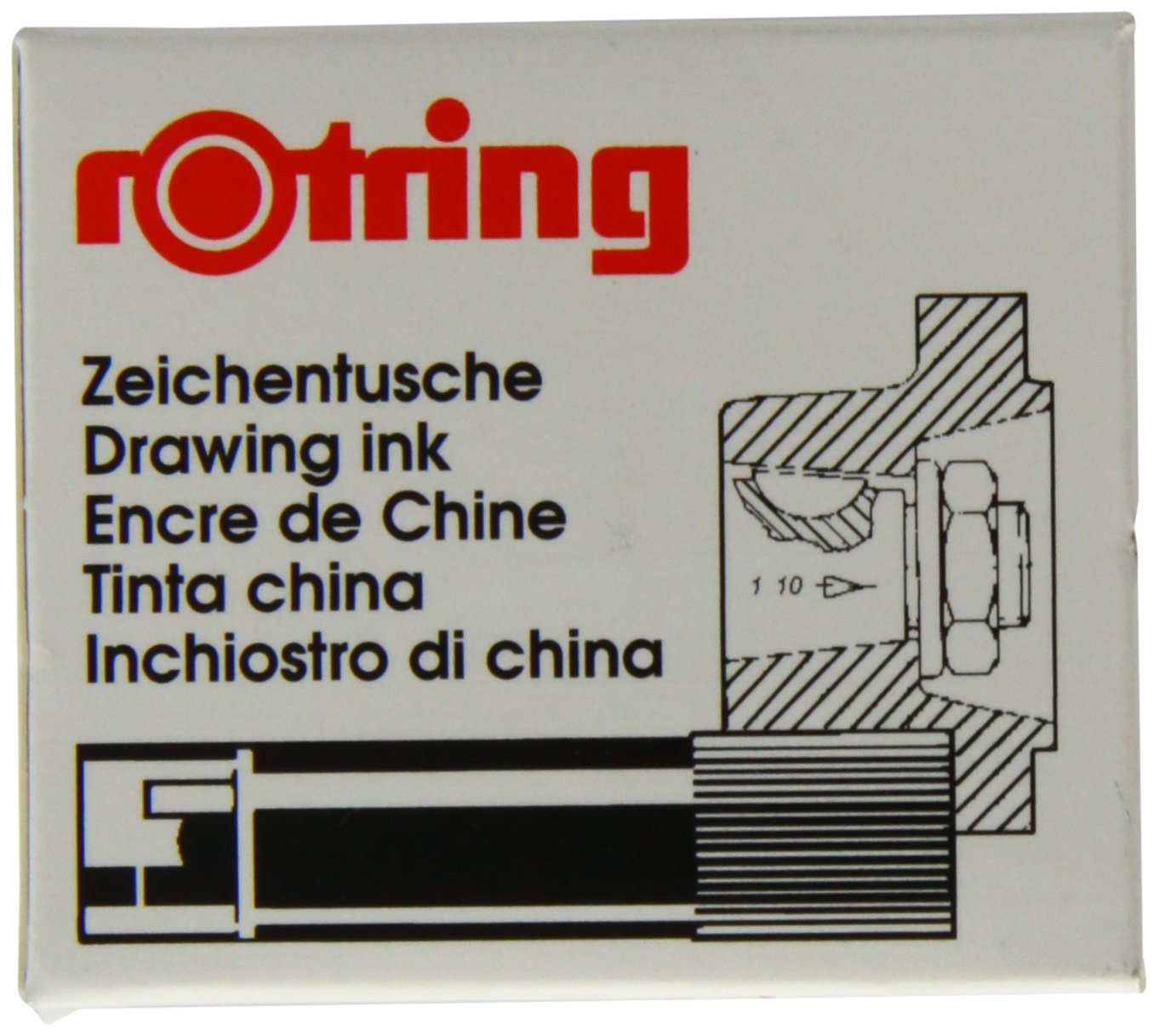 12 X rOtring Isograph Ink Cartridge Black Technical Pen for sale online ...