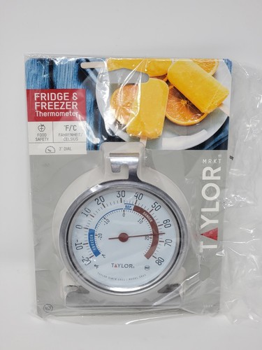 Taylor 5924 Classic Stainless Steel Freezer Refrigerator Thermometer | eBay