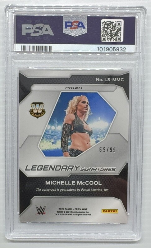 2024 Panini Prizm WWE Michelle McCool Legendary Signatures Red Auto ...