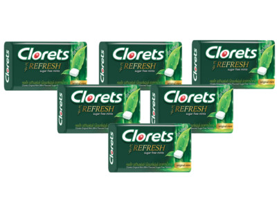 Clorets Breath Freshening Mouth Freshener Original Mint Peppermint ...