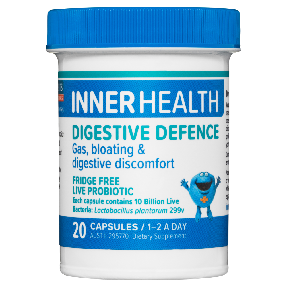 Inner Health Digestive Defence 20 Capsules Gas Bloating Fridge Free ...