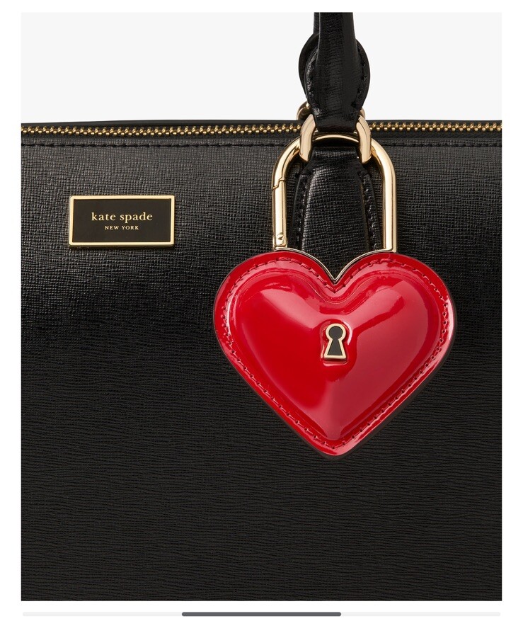 NWT Kate Spade Key To My Heart Keyfob Keychain Bag charm Red | eBay