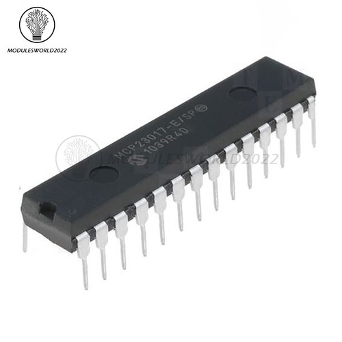 10PCS MCP23017 MCP23017-E/SP DIP-28 16-Bit I/O Expander W/ I2C ...