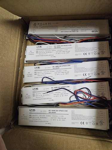 Box Of 10 TCI LED Drivers VPSD DC100W 24V 0-10V Dimmable 127814 100W | eBay