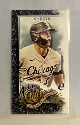 Gavin Sheets 2022 Allen and Ginter Base Mini Black Border #195 Chicago ...