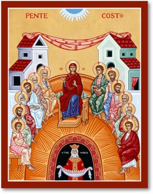 PENTECOST ICON 8 x 10" ULTRA PREMIUM SATIN Print ready to frame | eBay