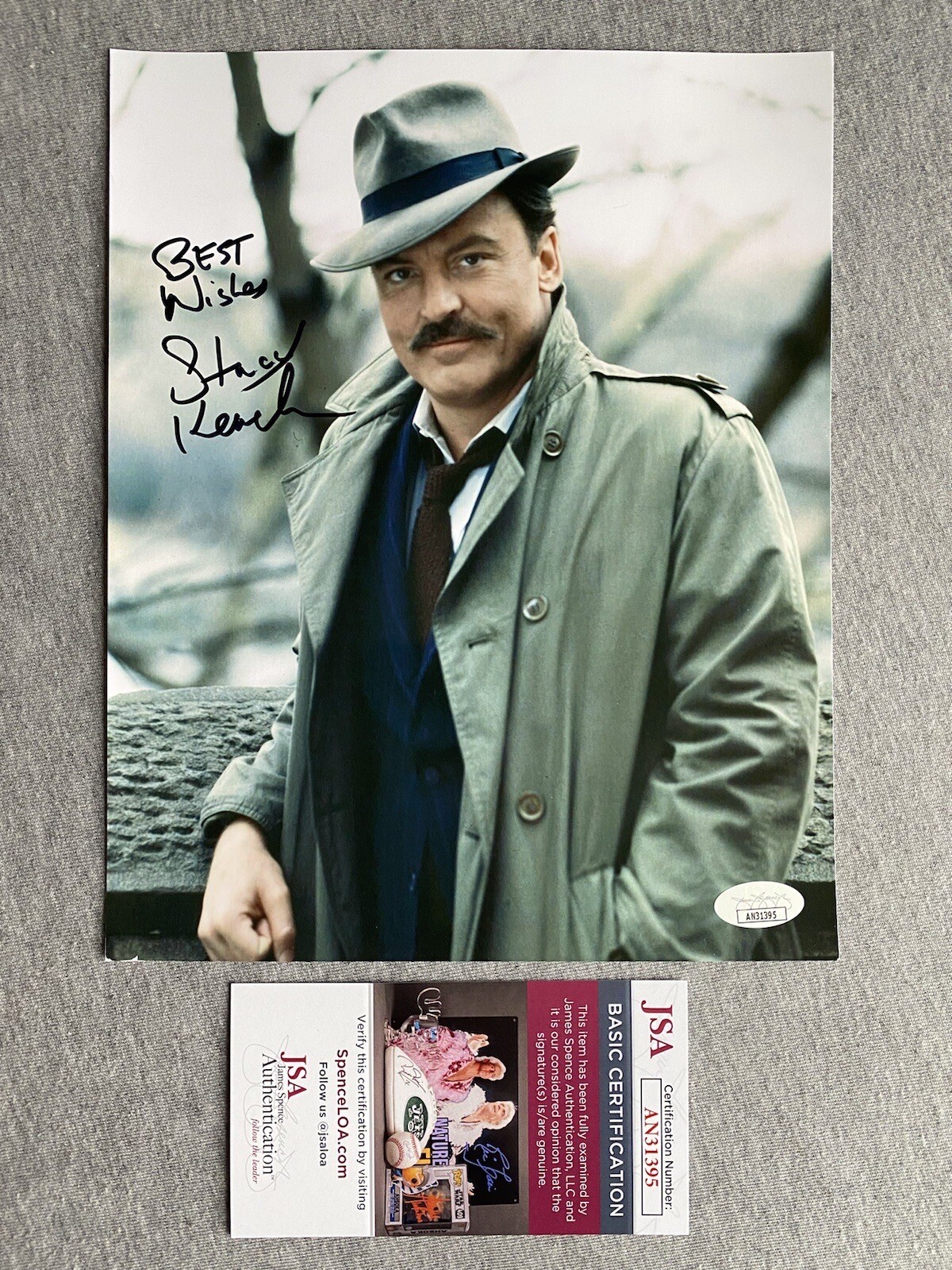 1984-87 TV SHOW MIKE HAMMER- STACY KEACH AUTOGRAPH 8x10 PORTRAIT PHOTO ...