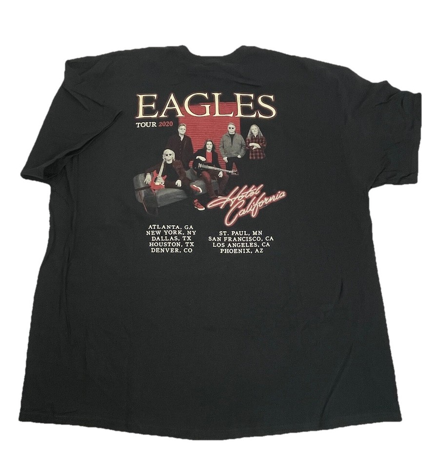 The Eagles Hotel California 2020 Concert Tour T-Shirt 2XL XXL New Gildan V2 | eBay