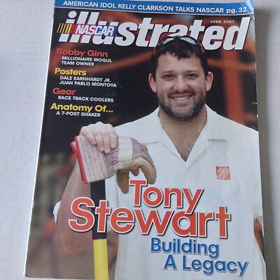 Nascar Illustrated Magazine Tony Stewart Bobby Ginn June 2007 ...