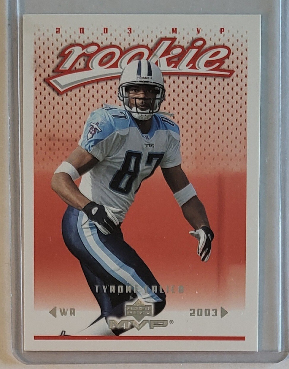 2003 Upper Deck MVP Rookie #395 Tyrone Calico Tennessee Titans Football ...
