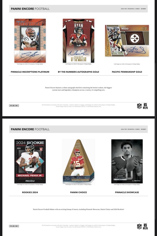 2024 Panini Encore NFL Football Factory Sealed Card Hobby Box Jayden ...