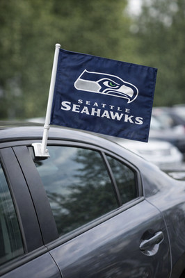 Seattle Seahawks NFL Double-Sided Car Flag Navy by Fremont Die | eBay