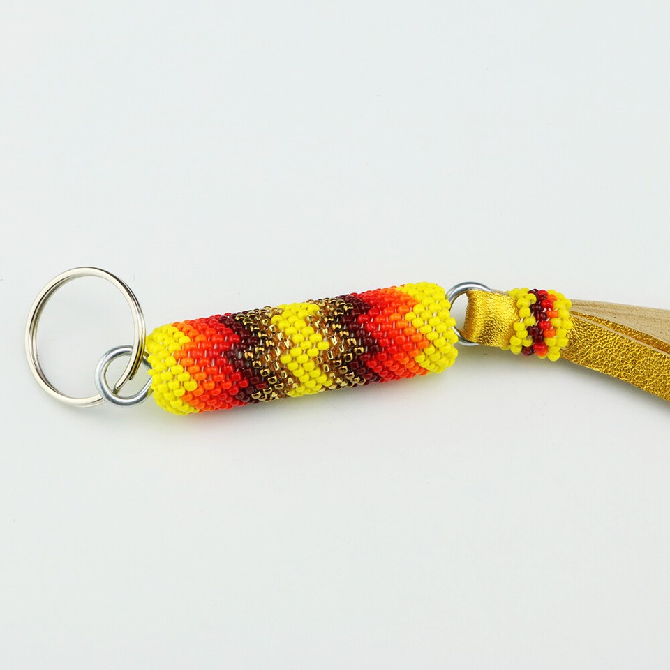 NATIVE AMERICAN NAVAJO BEADED KEY RING BY CHARLENE JACKSON | eBay