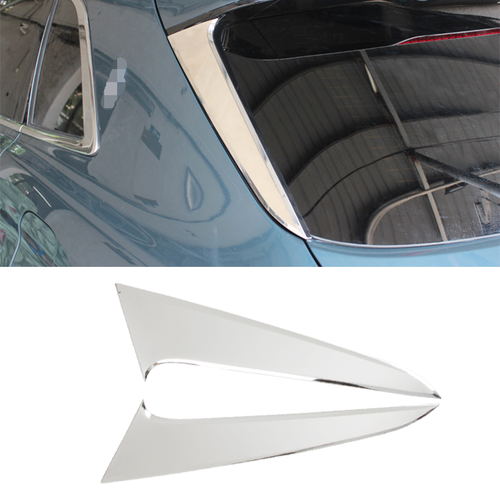 ★For Lincoln Nautilus MKX 2015-2021 Silver Rear Wing Side Spoiler Cover ...