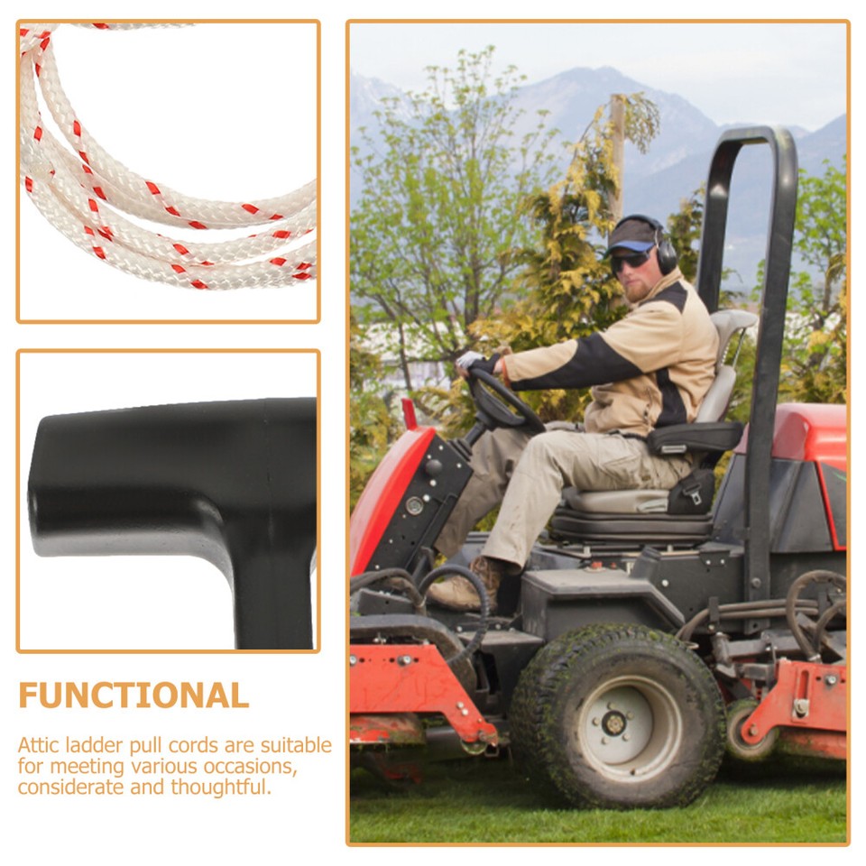 5 Pcs Attic Ladder Pull down Cord White Handle Rope Drawstring Garage ...