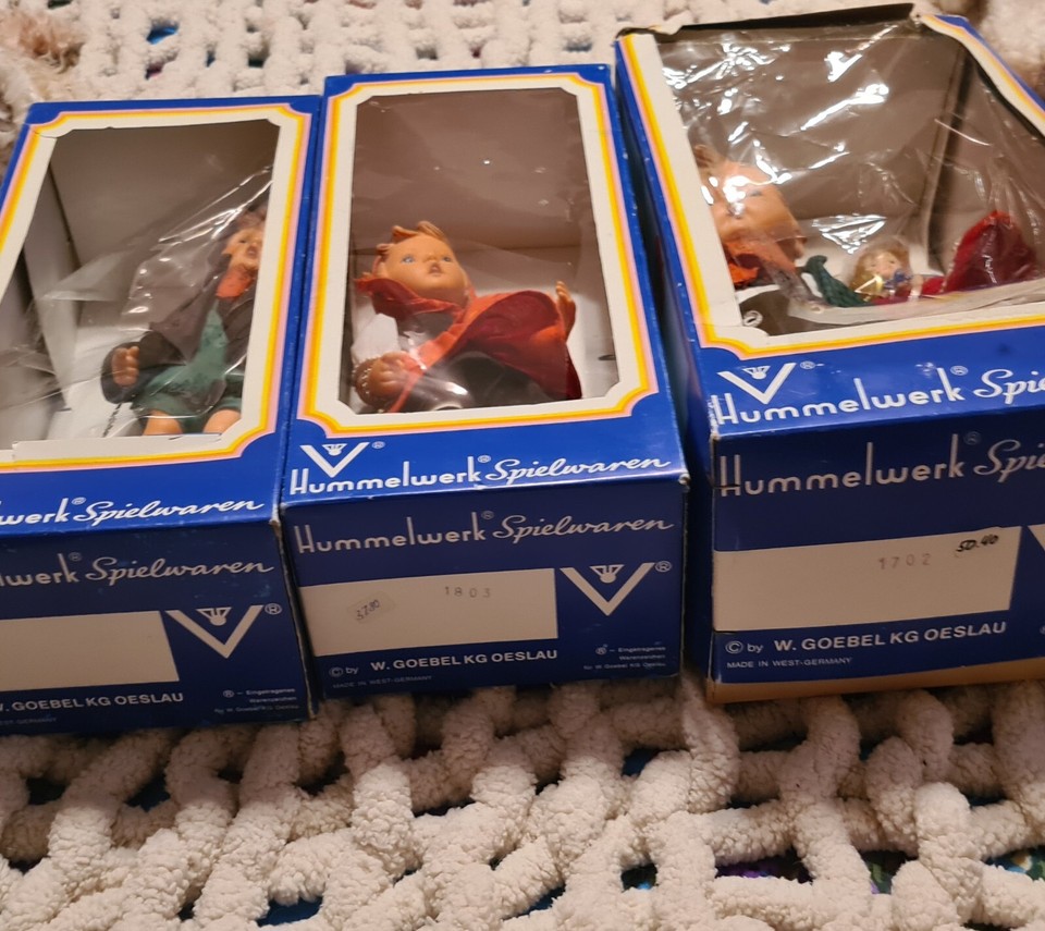 Hummelwerk Spielwaren W. Goebel Doll Set Mint In Box Doll (3) vinyl ...