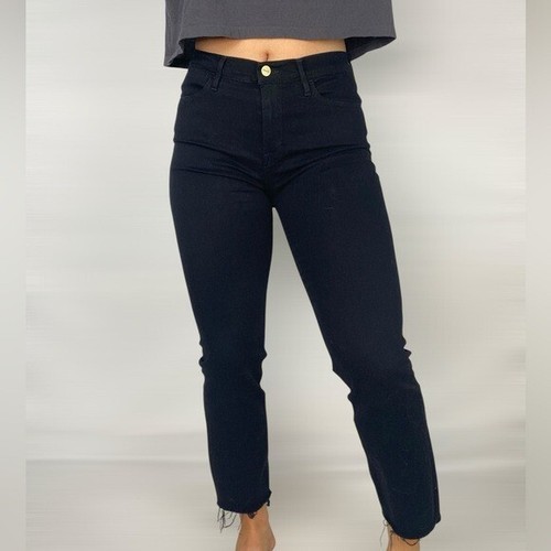 FRAME DENIM Le High Straight in Hallam Chew High Rise Stretch Party ...