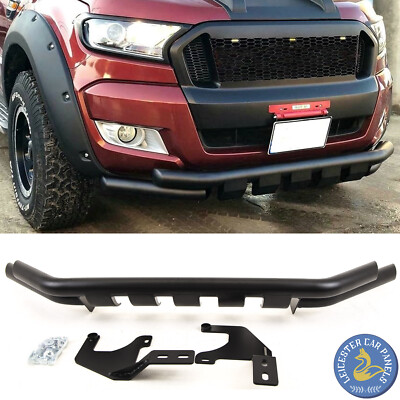 For Ford Ranger Front Bumper City Bar Spoiler Nudge Bull Bar Black 09/ ...