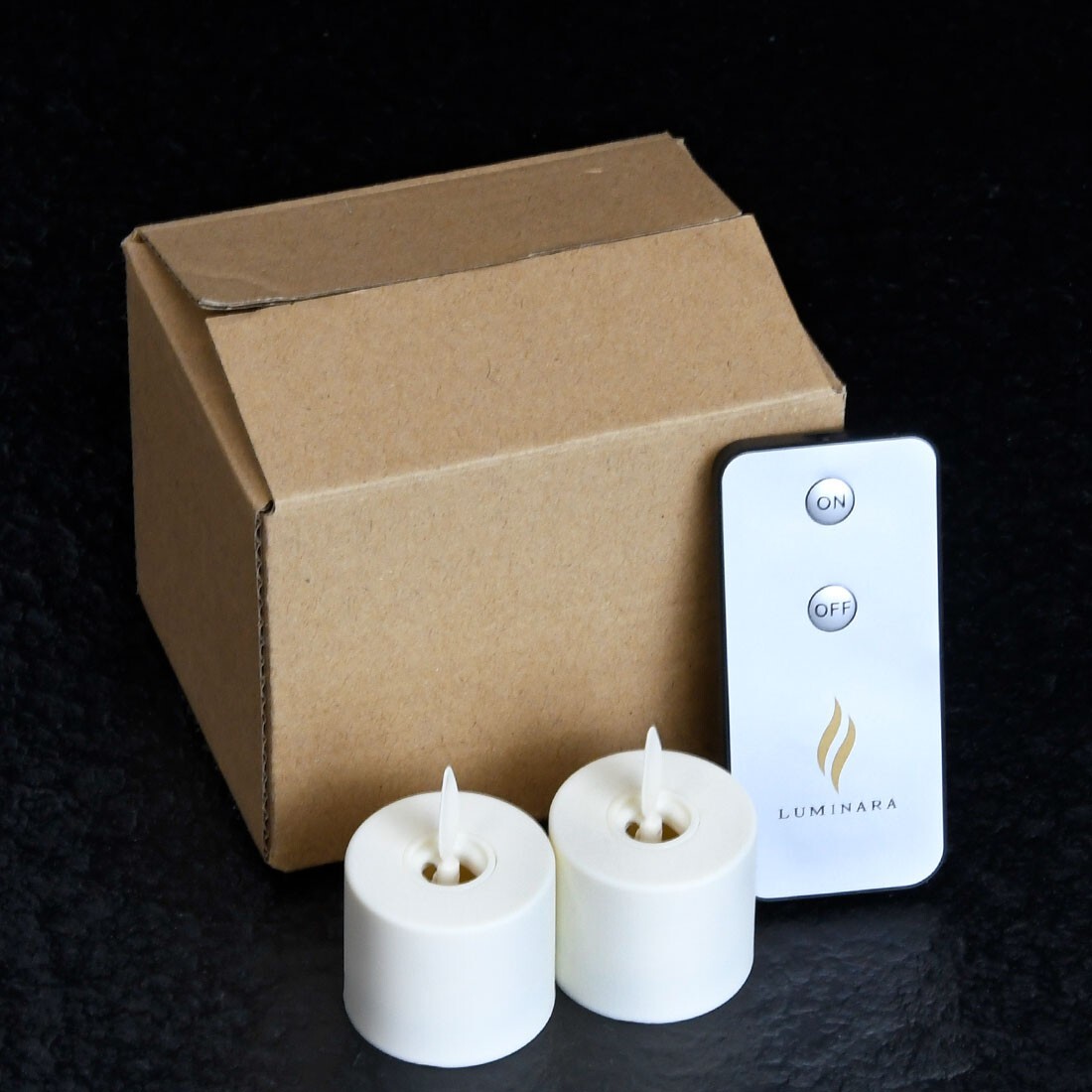 Luminara Battery Operated Led Tea Light Candle Moving Wick Remote Timer ...