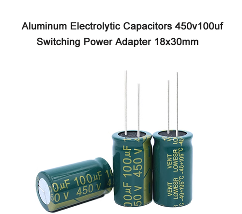 Aluminum Electrolytic Capacitors 450v100uf Switching Power Adapter ...