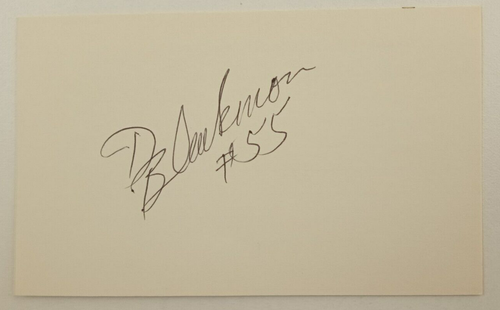 Don Blackmon, SIGNED 3x5 Index Card - 1981 New England Patriots | eBay