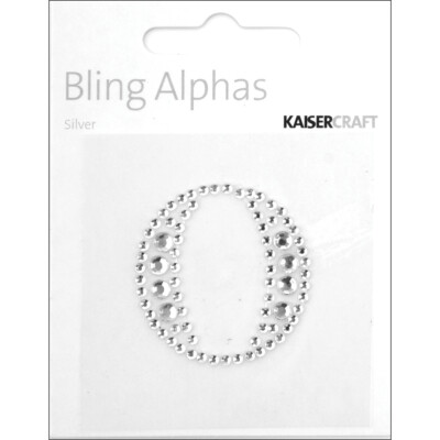 Kaiser Craft Bling Alphas Collection Self Adhesive Monogram Letter O | eBay