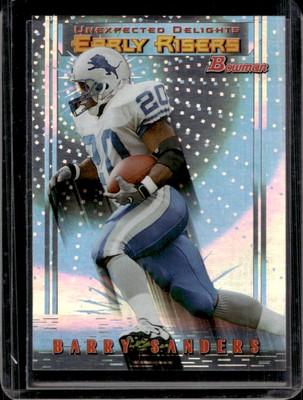 1999 Bowman Barry Sanders Late Bloomers/Early Risers #U4 Lions | eBay