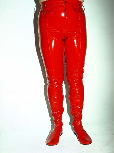 Fourche Vernis PU Noir, Rouge Pantalon Bottes Gr. 41 - 47 Rv , Neuf ...