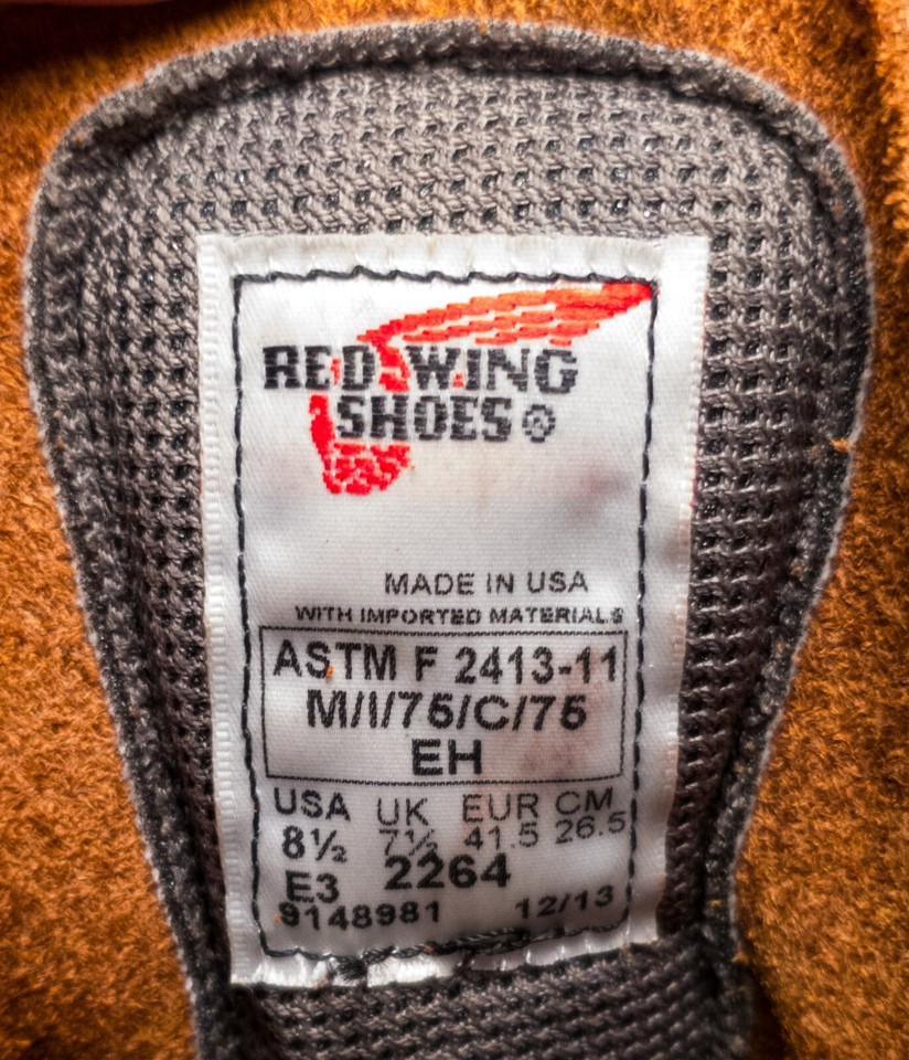 Red Wing 2264 ComfortForce Boots (Steel Toe) (USA) | eBay