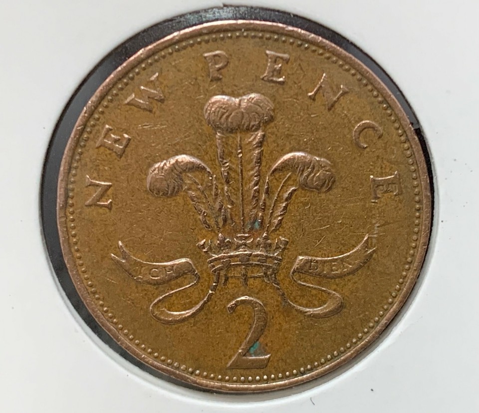 1971 NEW PENCE 2P ELIZABETH II, D.G.REG.F.D ENGLAND COIN FIRST EDITION ...