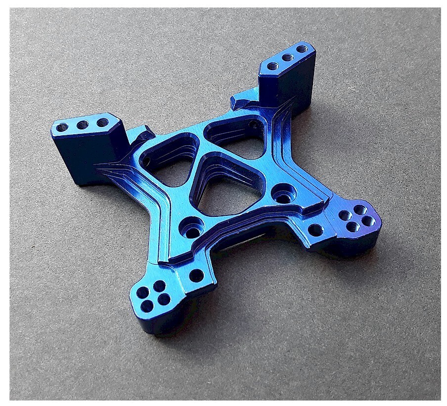 T8592BLUE Billet Machined T2 Front Shock Tower 1/10 Stampede 4X4 Slash ...