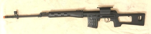 A&K Airsoft Full-Metal 6mm BB-Firing Dragunov SVD Replica + Scope Mount ...