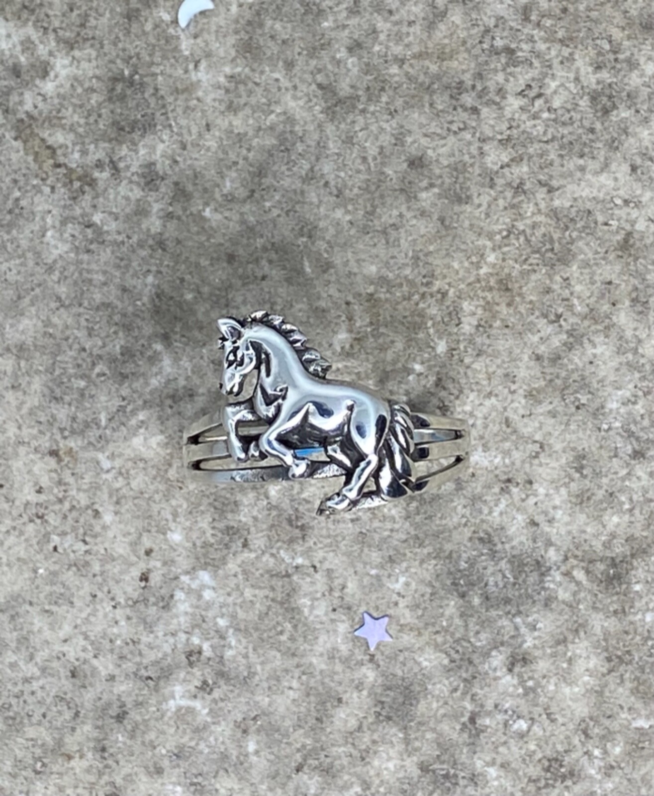 Sterling Silver Jumping Horse Ring, Equestrian, Horse Jewelry | eBay