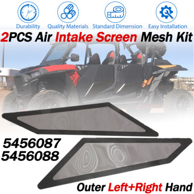 For Polaris RZR Outer Right & Left Hand Intake Mesh Screen Kit ...