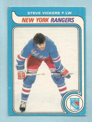 1979-80 O-Pee-Chee OPC Hockey Steve Vickers #195 New York Rangers EX-MT ...