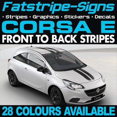 to fit VAUXHALL CORSA E STRIPES CAR GRAPHICS DECALS STICKERS VIPER ...