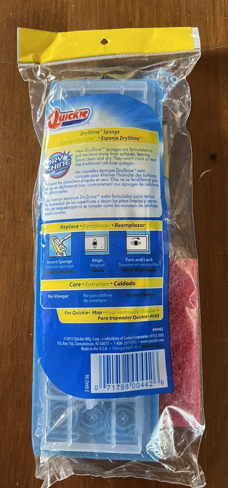 NEW Quickie Clean Squeeze Sponge Mop Refill #045 Type S 71798004426 | eBay