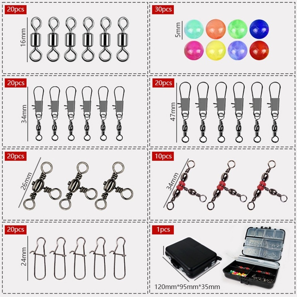 A Must Have Fishing Accessories Kit of 140 pcs for Outdoor Enthusiasts ...