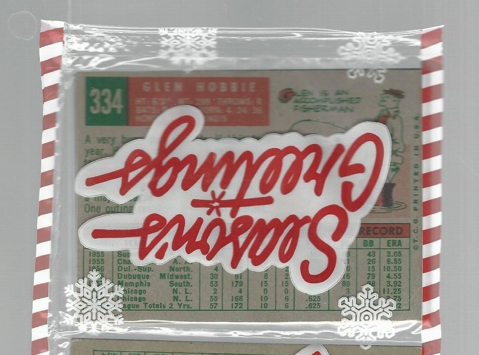 1959 TOPPS Christmas RACK PACK POSSIBLE MANTLE/MAYS/CLEMENTE/KOUFAX ...