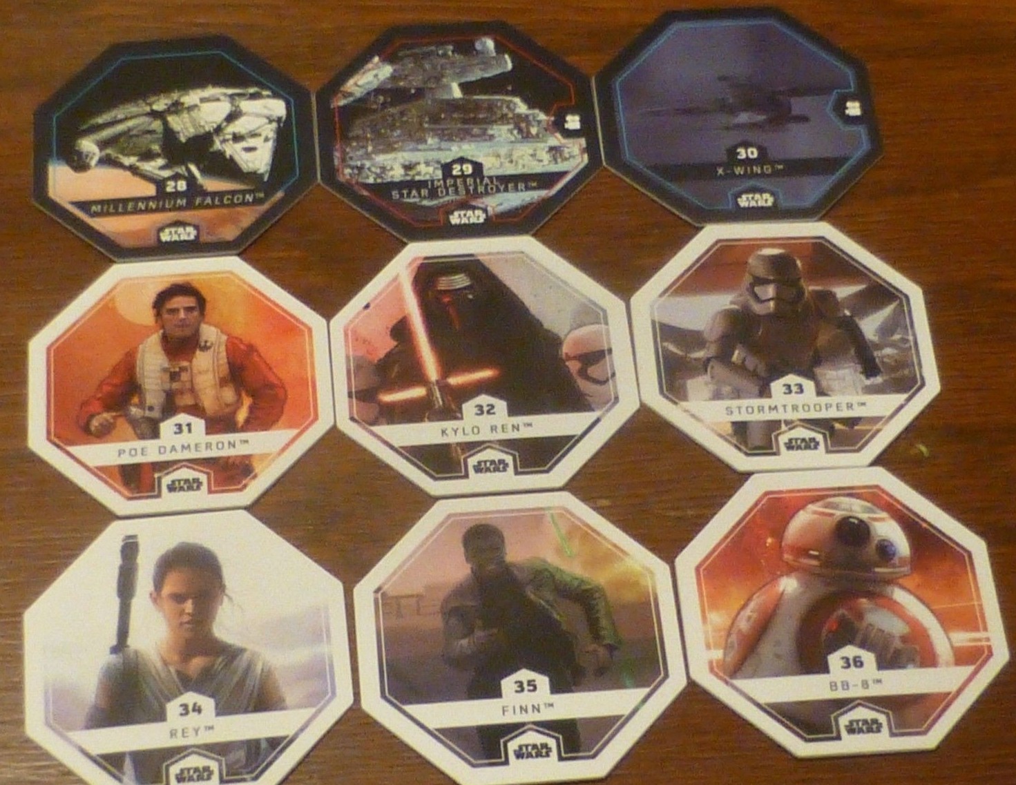 STAR WARS COSMIC SHELLS #1-36 BASE SET NEW ZEALAND COUNTDOWN ...