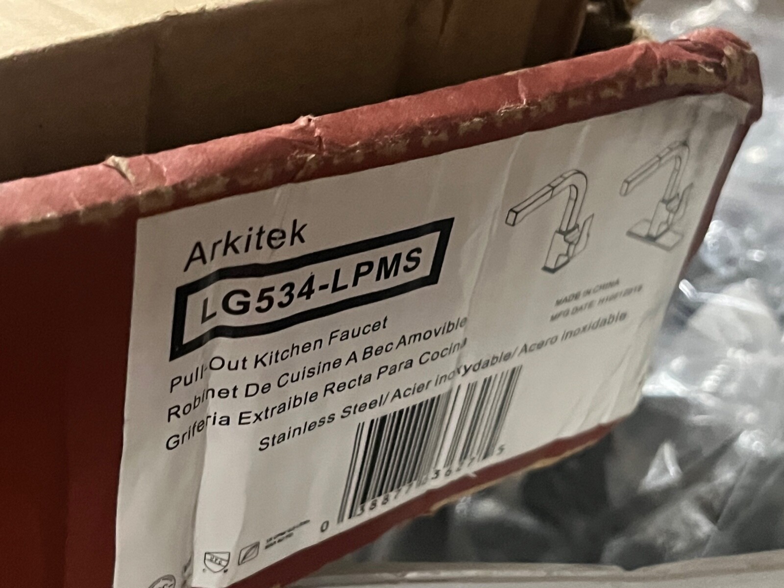 Pfister LG534LPM Stainless Steel Arkitek 1.8 Gpm Single Handle Pull Out ...